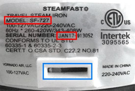Travel Steam Iron Recall – Steamfast